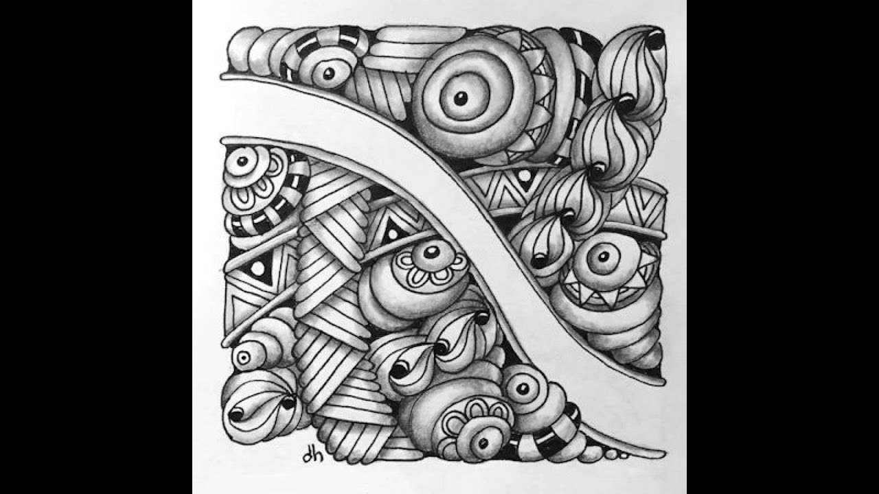 Weekly Zentangle® Tangle Video :: KNASE :: November, 2016 - YouTube