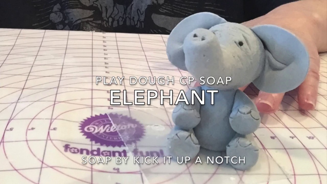 Elephant Play Dough CP Soap, Sculpted Figure, Soap Dough - YouTube