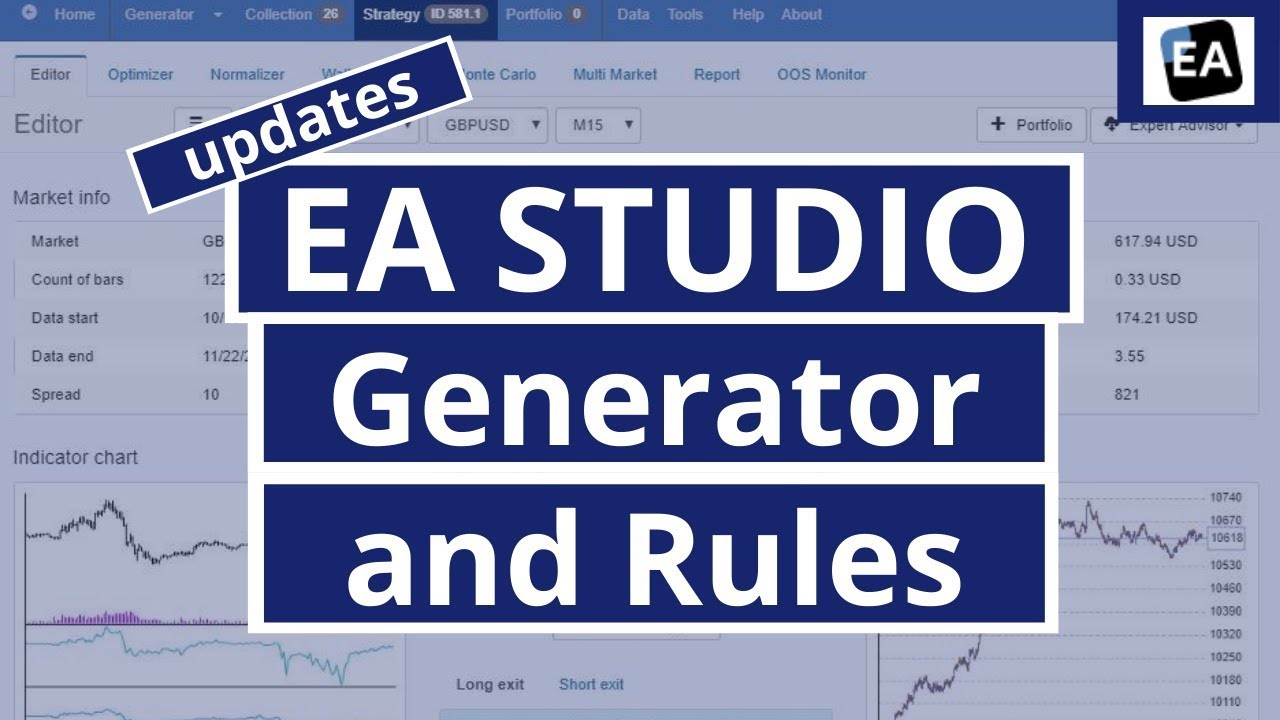 EA Studio Updates - EA Forex Generator and Rules - YouTube