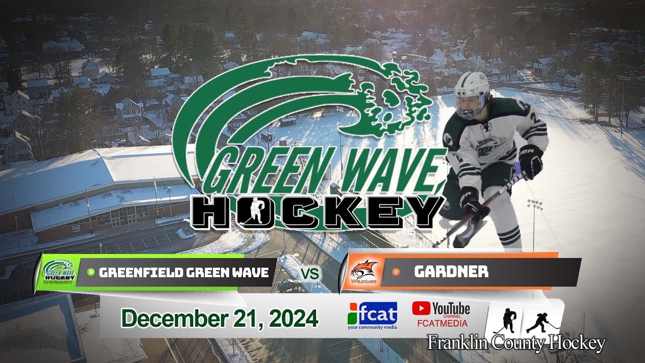 Greenfield Greenwave Hockey vs Gardner - YouTube