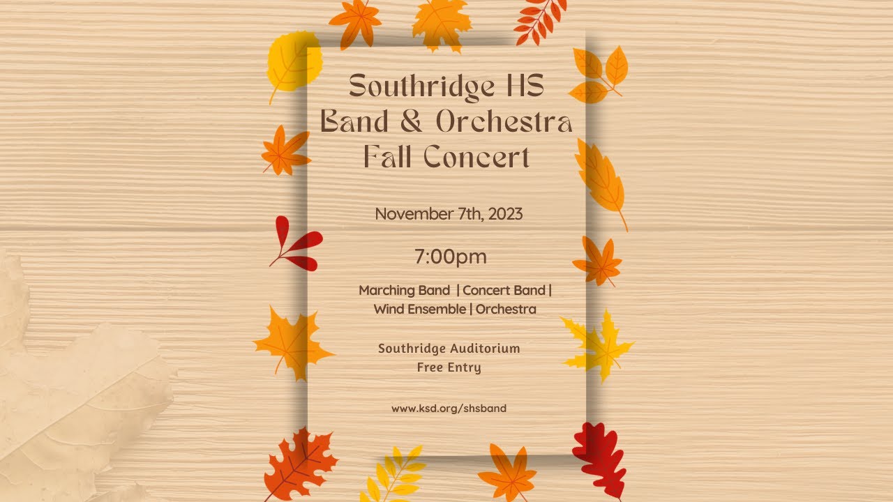 Fall Band and Orchestra Concert 2023 - YouTube