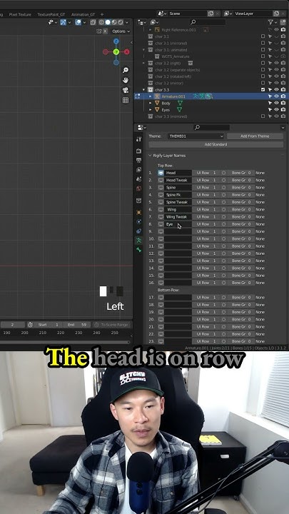 Creating & Organizing Bone Layers for Character Animation - 3d game in Blender - 3.3: Spooky ...