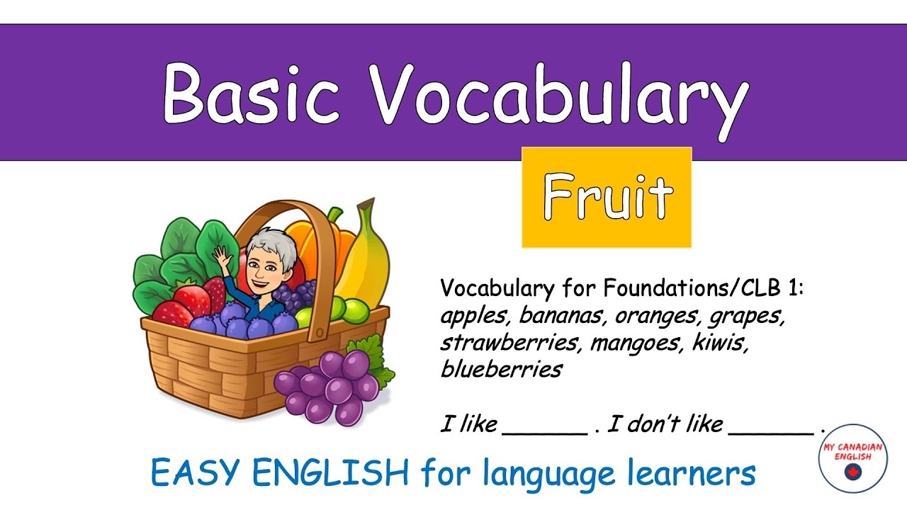 Fruit 1 | FRUIT (revised) | Learn ENGLISH vocabulary - YouTube