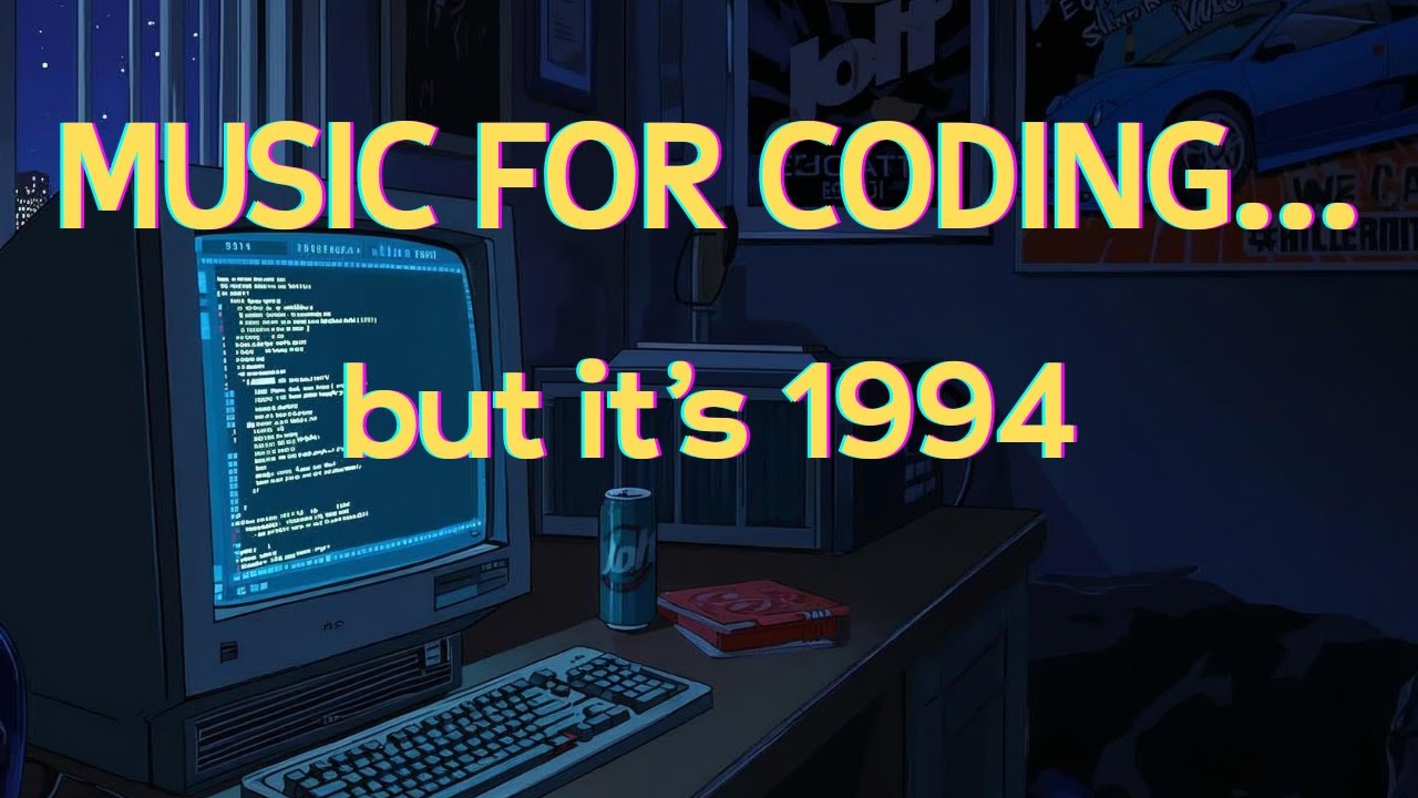 Music for Coding...But It's 1994 | 3 Hour 90s Vaporwave Mix - YouTube