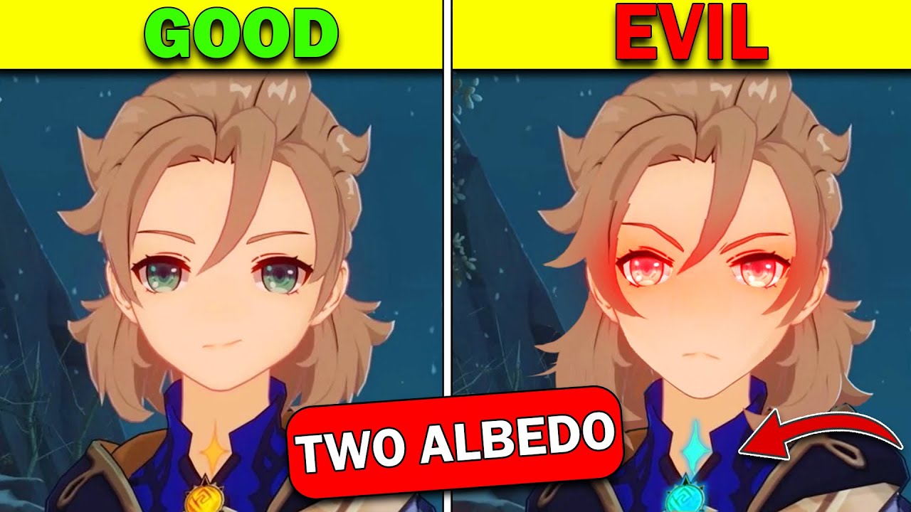 TWO Albedo! In Genshin Impact | Good & Evil Albedo Theory | Shadows ...
