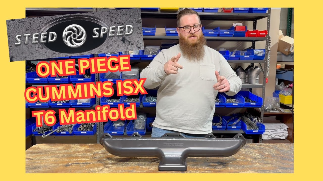 STEED SPEED 1 Piece T6 Exhaust Manifold For Cummins ISX Signature 600 ...