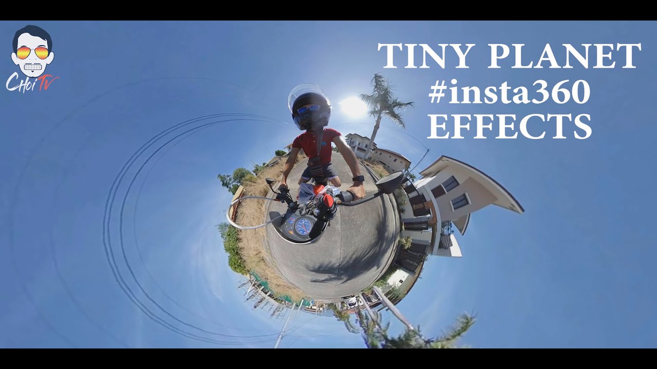 Insta360 effects (Tiny planet-black hole-reverse) - YouTube