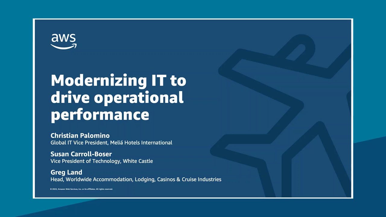 Industry Innovators 2022: Modernizing IT to drive operational performance | AWS Events - YouTube