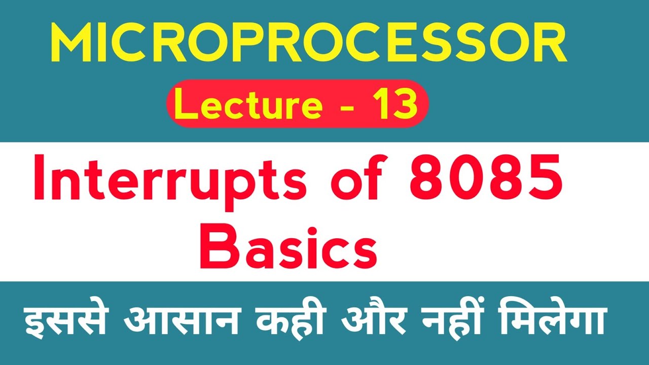 Interrupts Basic Concepts | Microprocessor & Peripheral Devices in Hindi - YouTube