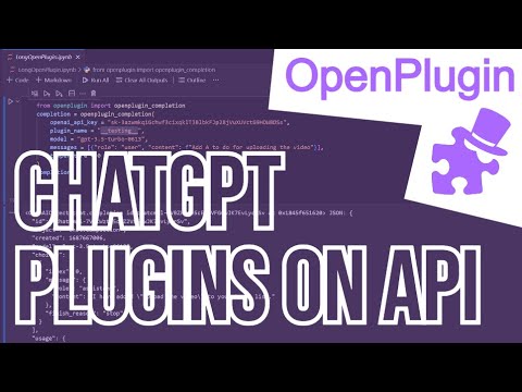 OpenPlugin - ChatGPT plugins available on the API - v0 - YouTube