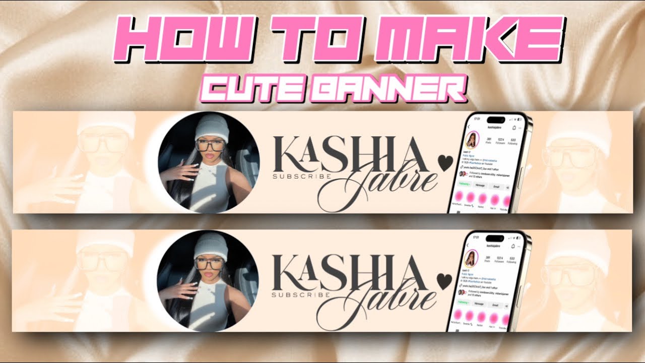 HOW TO MAKE A CUTE AND SIMPLE BADDIE BANNER FOR FREE🎀💖 - YouTube