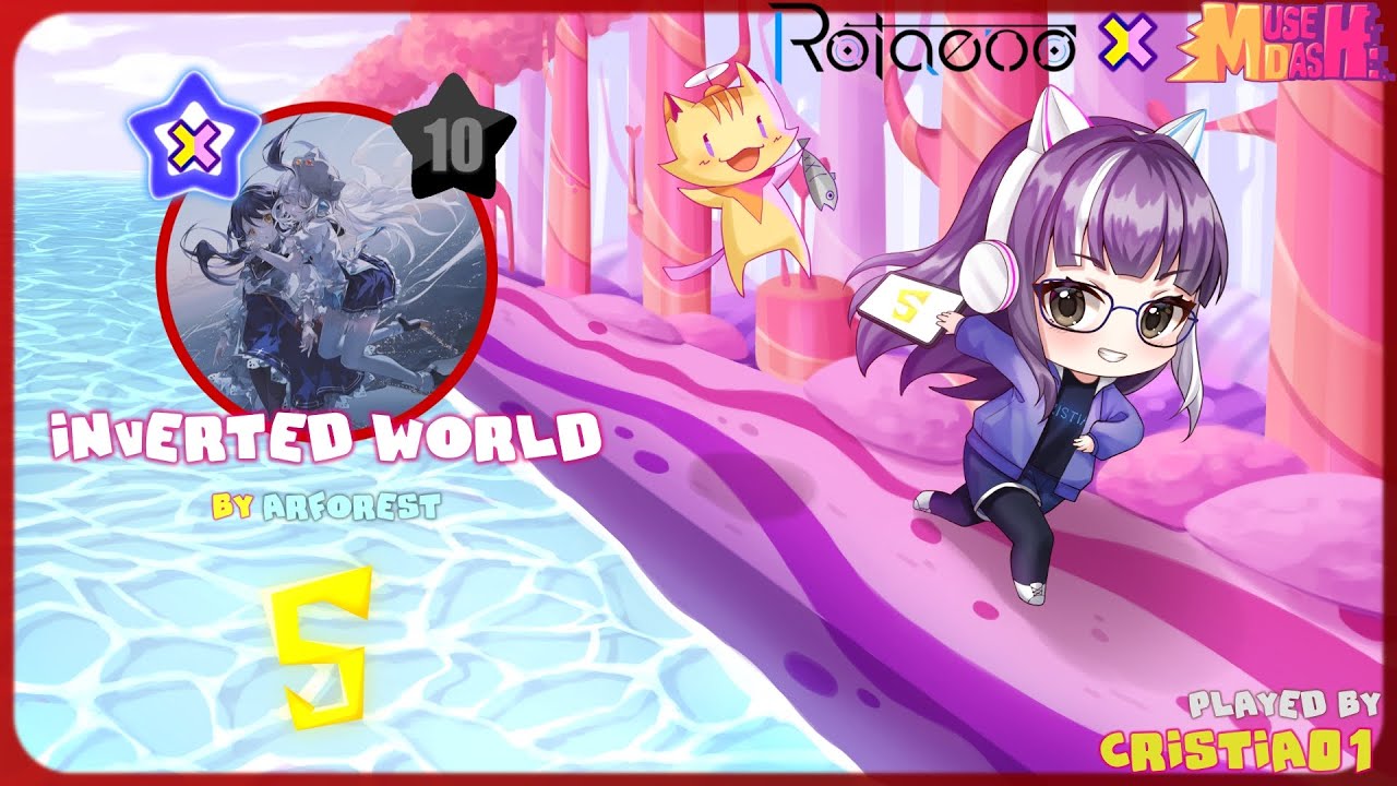 [Muse Dash] Inverted World Hidden (Lv 10) All Perfect - YouTube