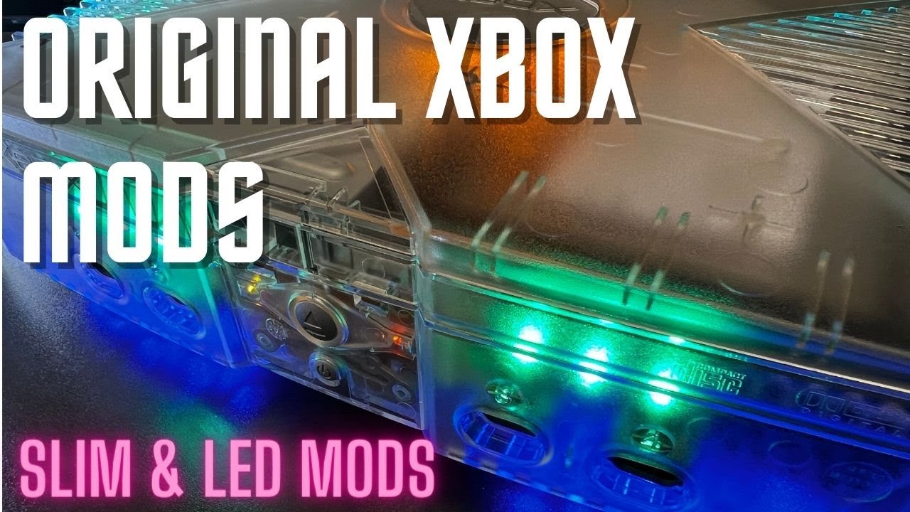 Original Xbox Mods ( Slim Mod, LED Mods Hard Drive Mod ) - YouTube