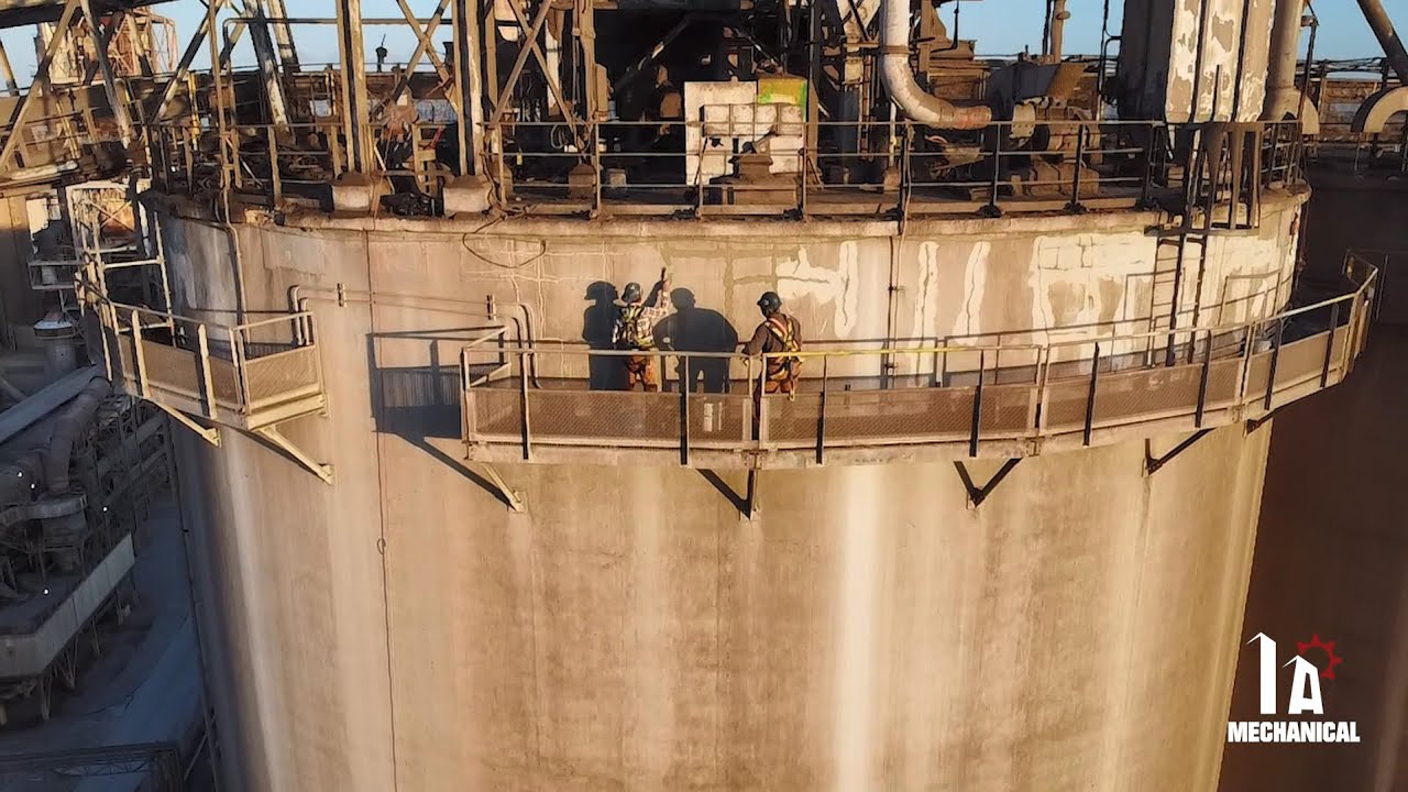 Clinker Silo Spalling Concrete Repair - YouTube
