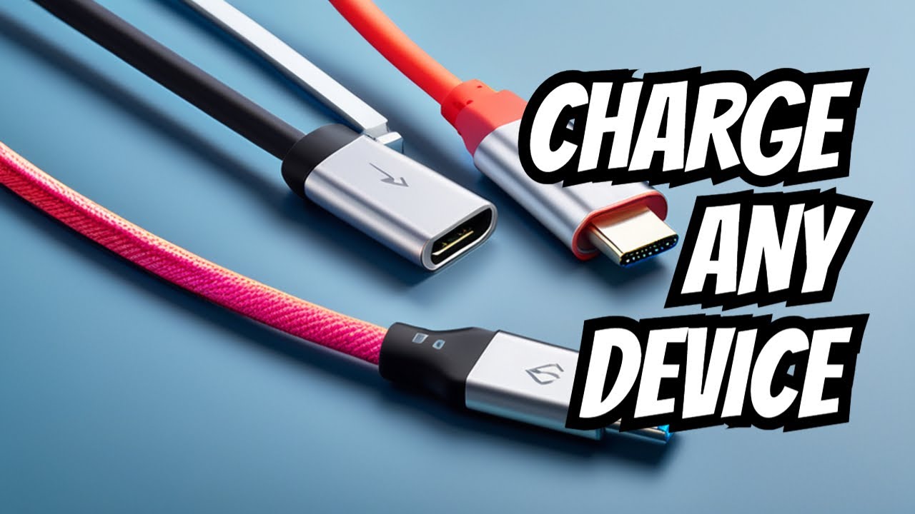 best all in one data cable set 60w - YouTube