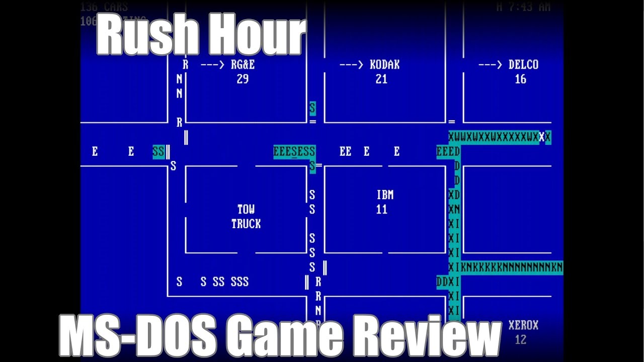 Rush Hour - 1987 - MS-DOS Game Review - YouTube