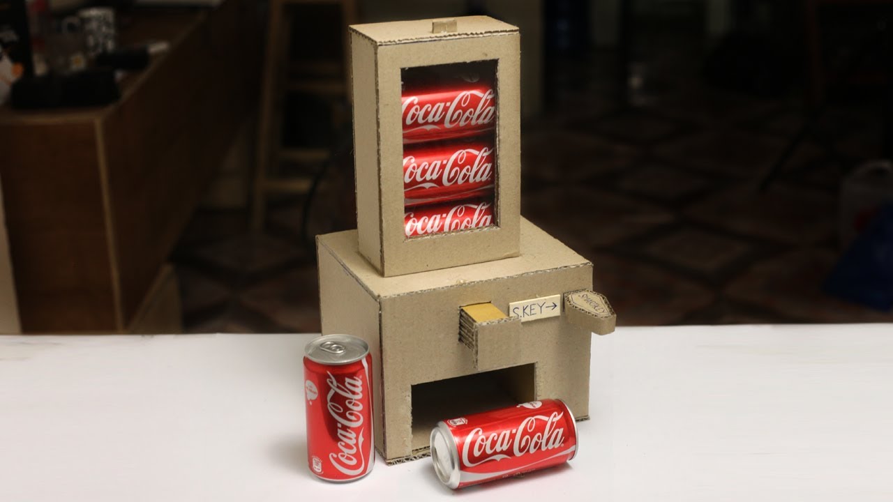 DIY Coca Cola Vending Machine Using Smart Key at Home - YouTube
