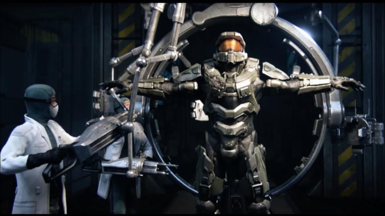 Master Chief Take off Armour + FACE REVEAL - Halo Cinematic 4K ULTRA HD ...
