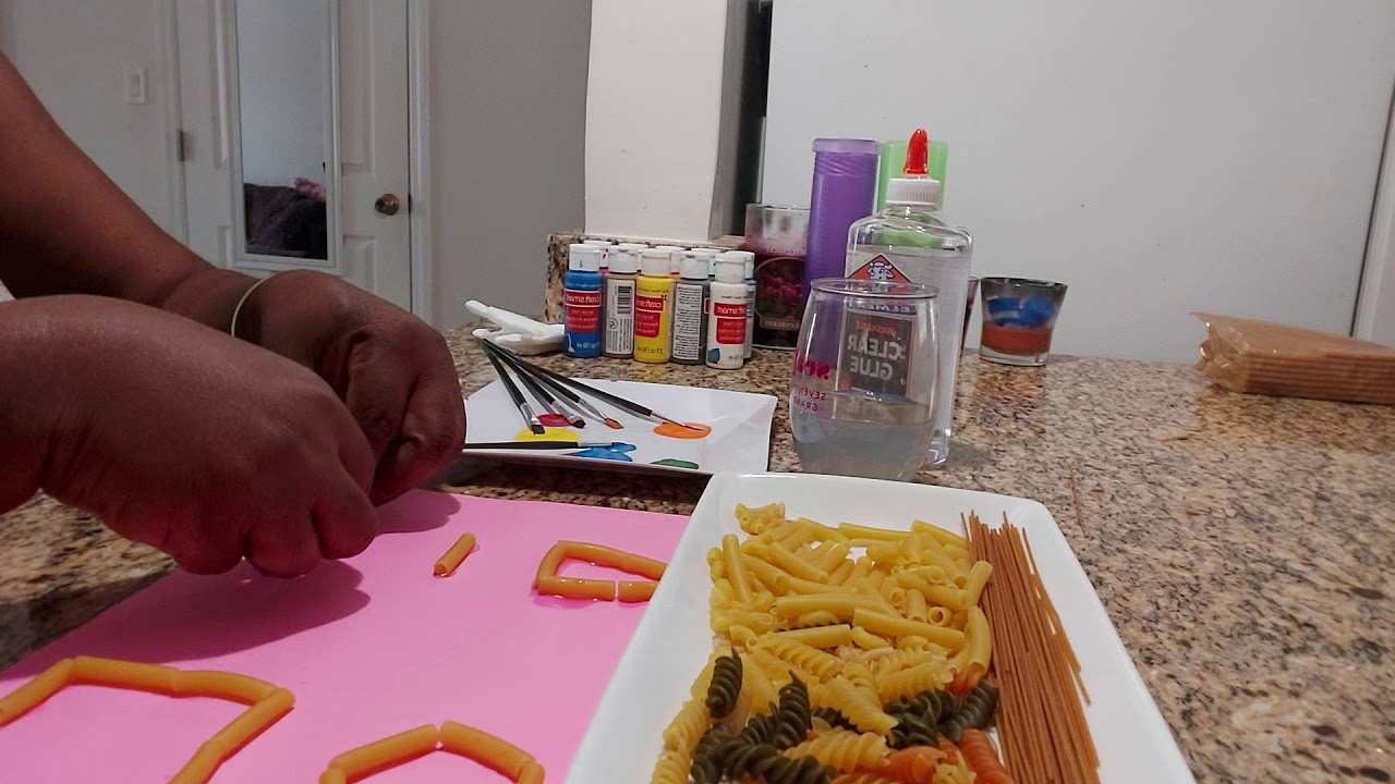 Pasta craft - YouTube