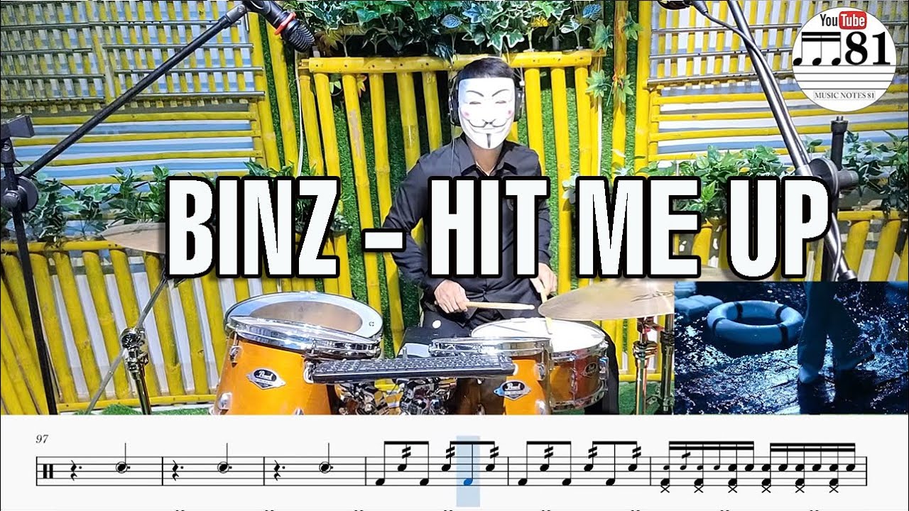 BINZ HIT ME UP Cover trống full notes thể loại nhạc Blues Jazz(R&B ...