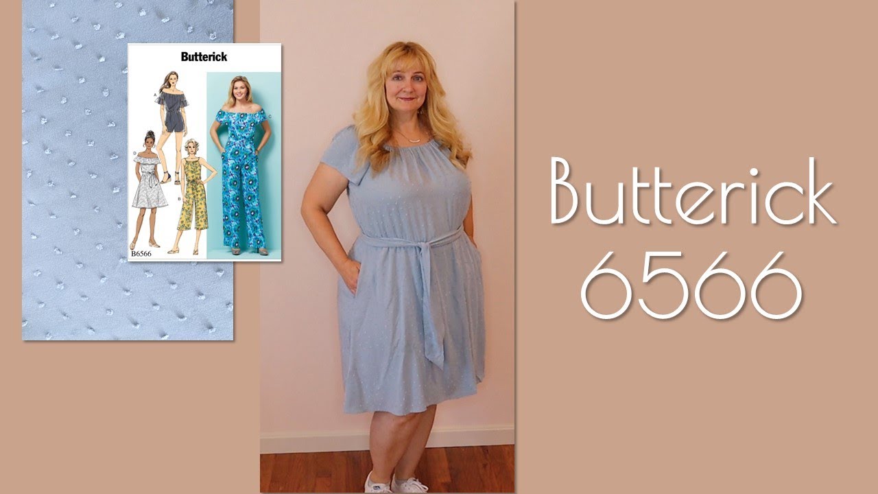 Butterick 6566 - Step-by-Step Sewing a Summery Dress - YouTube