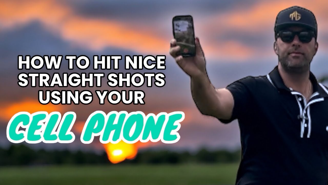 How to use your cell phone to hit nice straight golf shots - YouTube