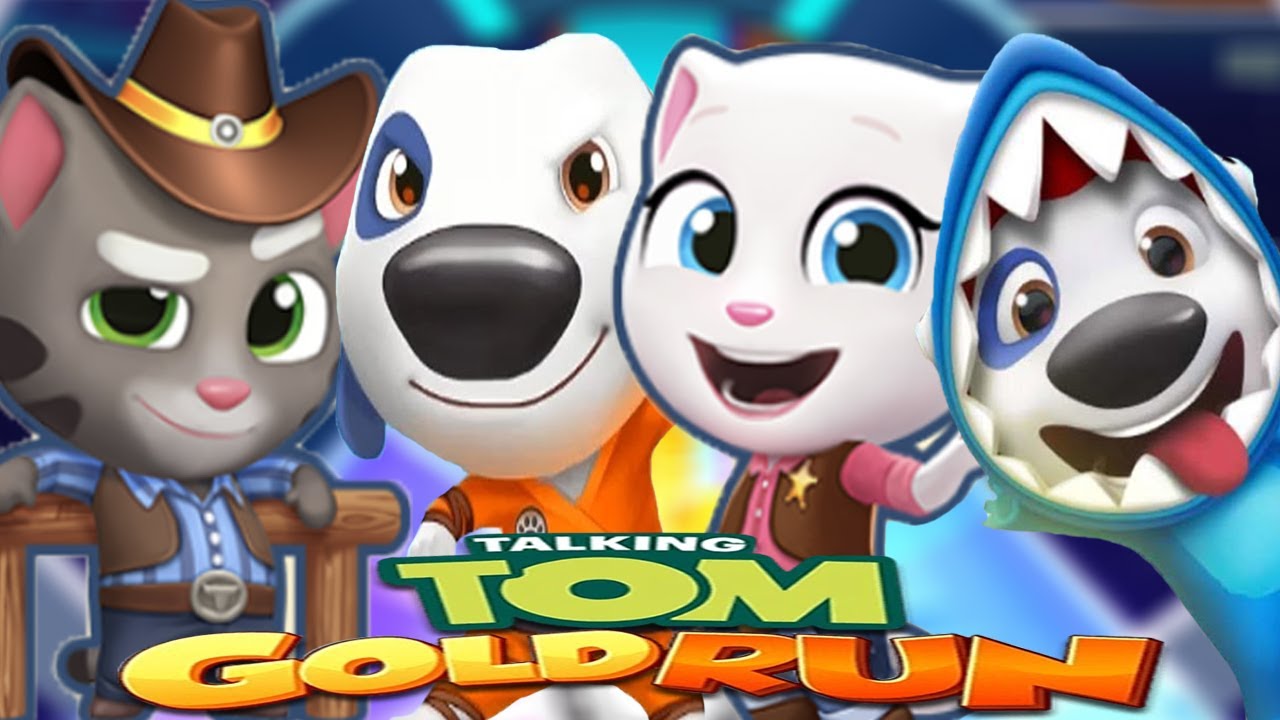 TALKING TOM GOLD RUN Gameplay EP#117 COWBOY ANGELA VS COWBOY TOM VS ...