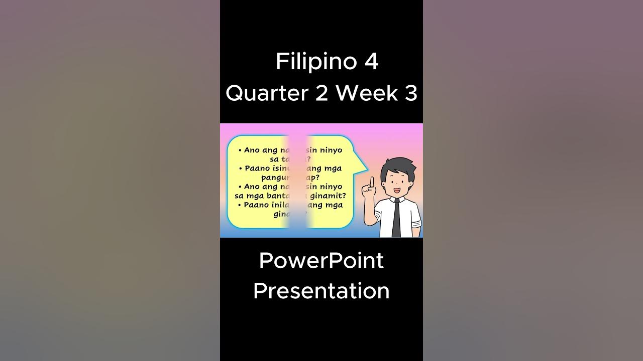 Filipino 4 Q2 Week 3 MATATAG PowerPoint Presentation #matatagcurriculum #matatag #grade4 - YouTube
