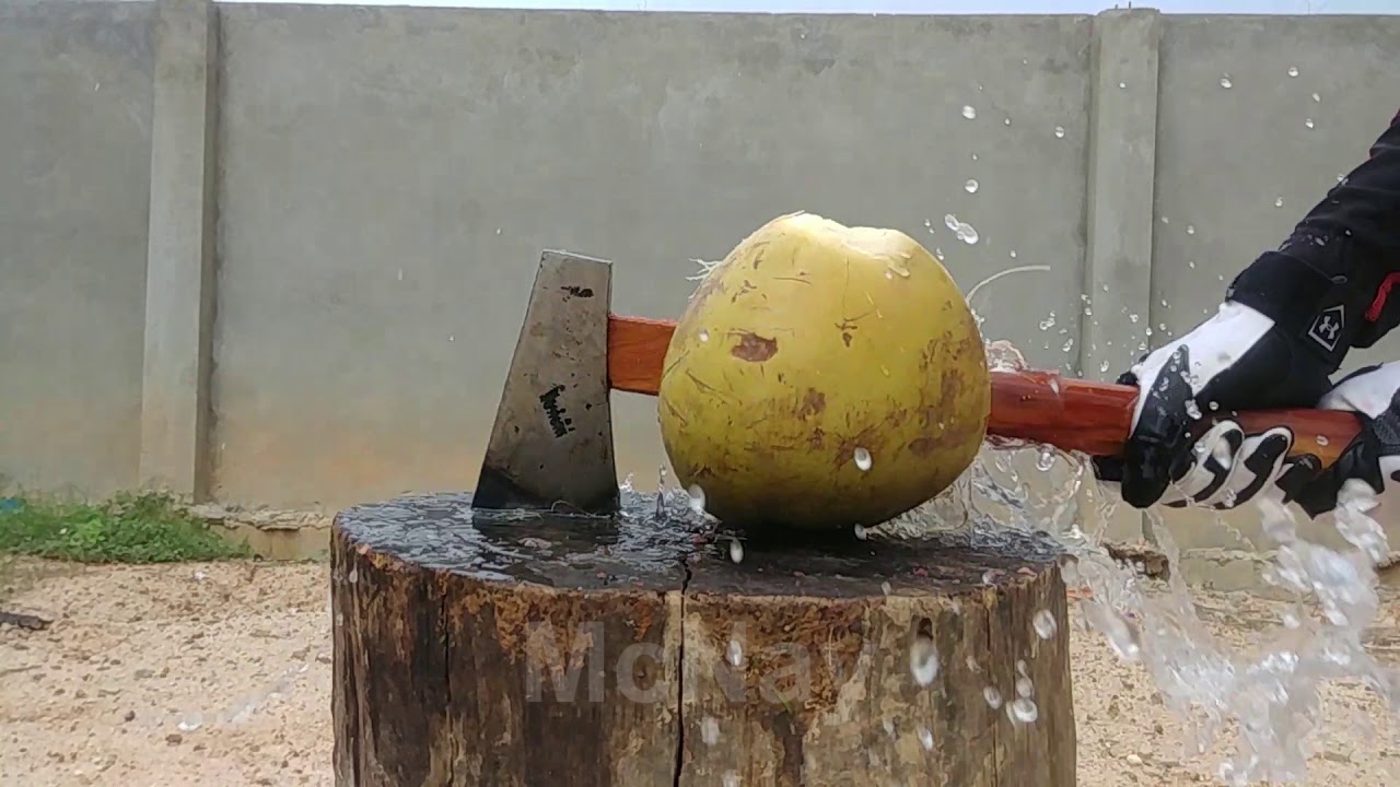 EXPERIMENT: AXE vs coconut - YouTube