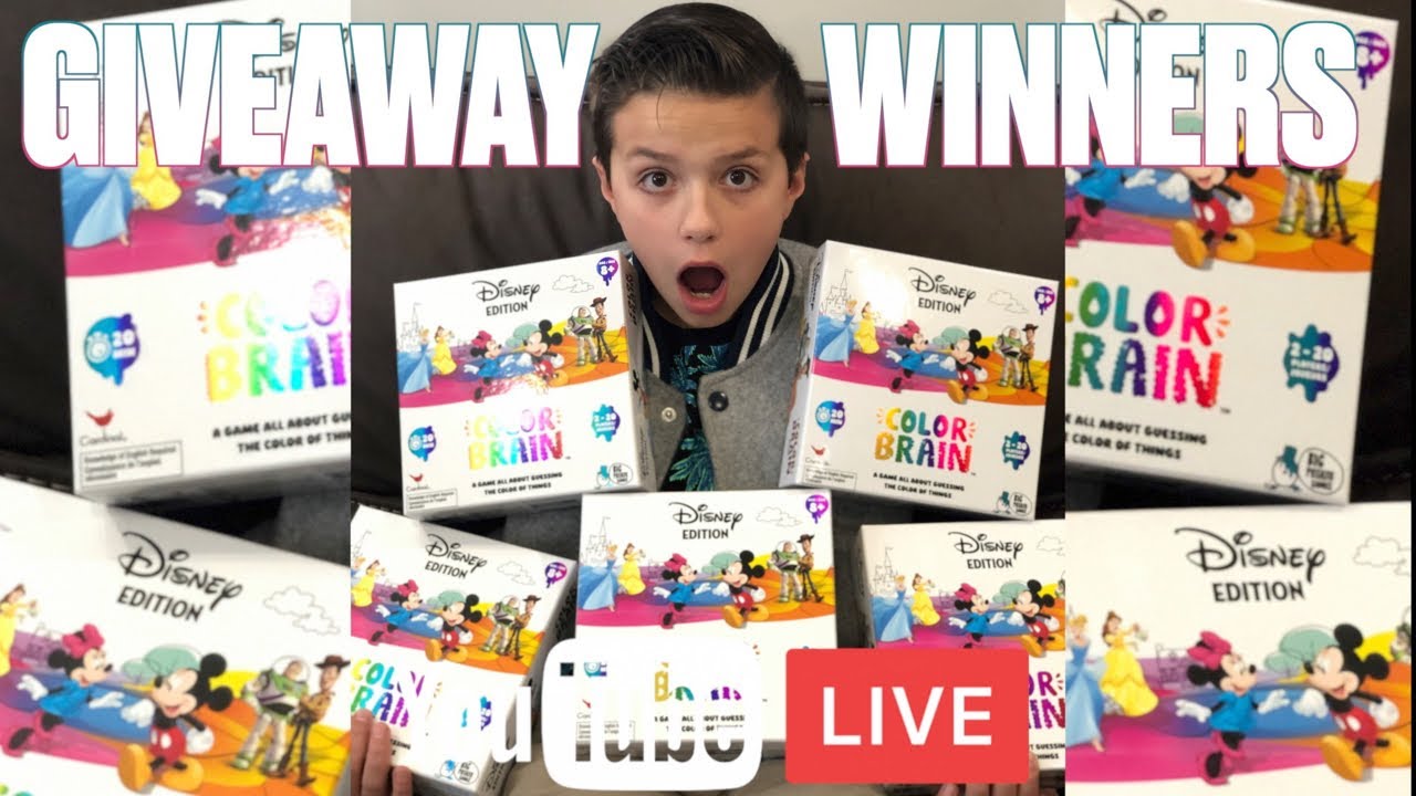 DISNEY COLOR BRAIN GIVEAWAY WINNERS ANNOUNCED! - YouTube