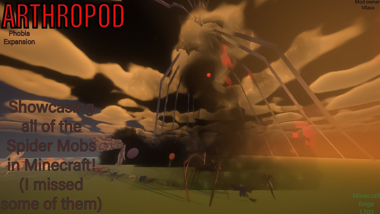 Showcasing every Spider mob in The Arthropod Phobia Expansions ...