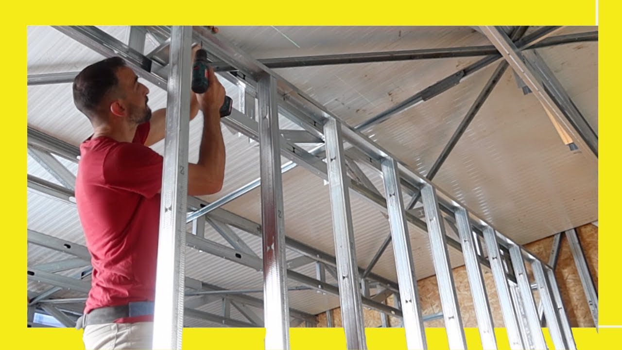  Drywall Partition How To Build A Metal Framed Wall PLADUR YouTube