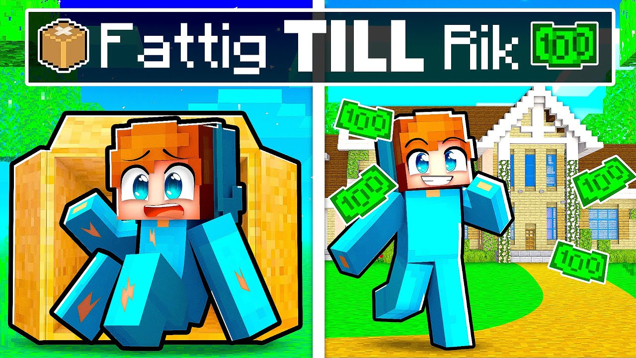 Periks FATTIG Till RIK Saga i Minecraft! - YouTube