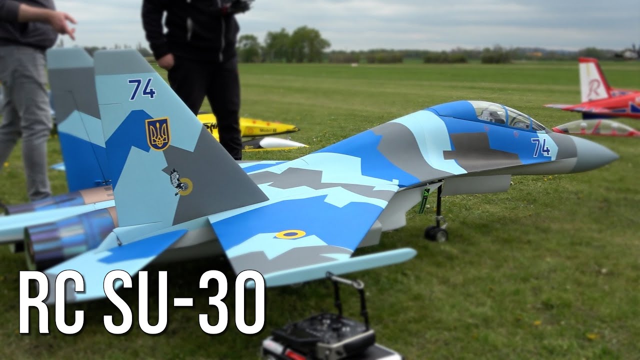 Huge RC Jet SU-30 Turbine Driven With Vector Thrust Shows Magnificent ...