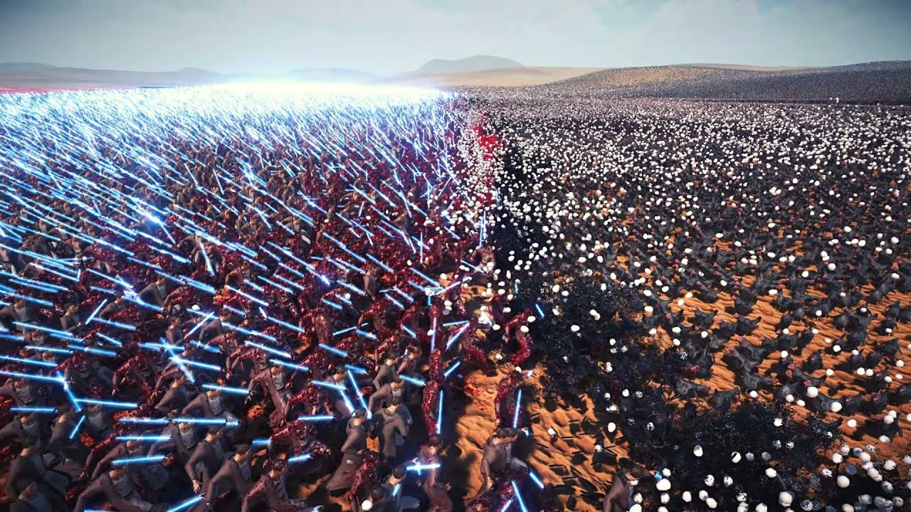50 000 JEDI KNIGHT vs 1 MILLION FREE RANGED CHICKEN UEBS 2 Ultimate ...