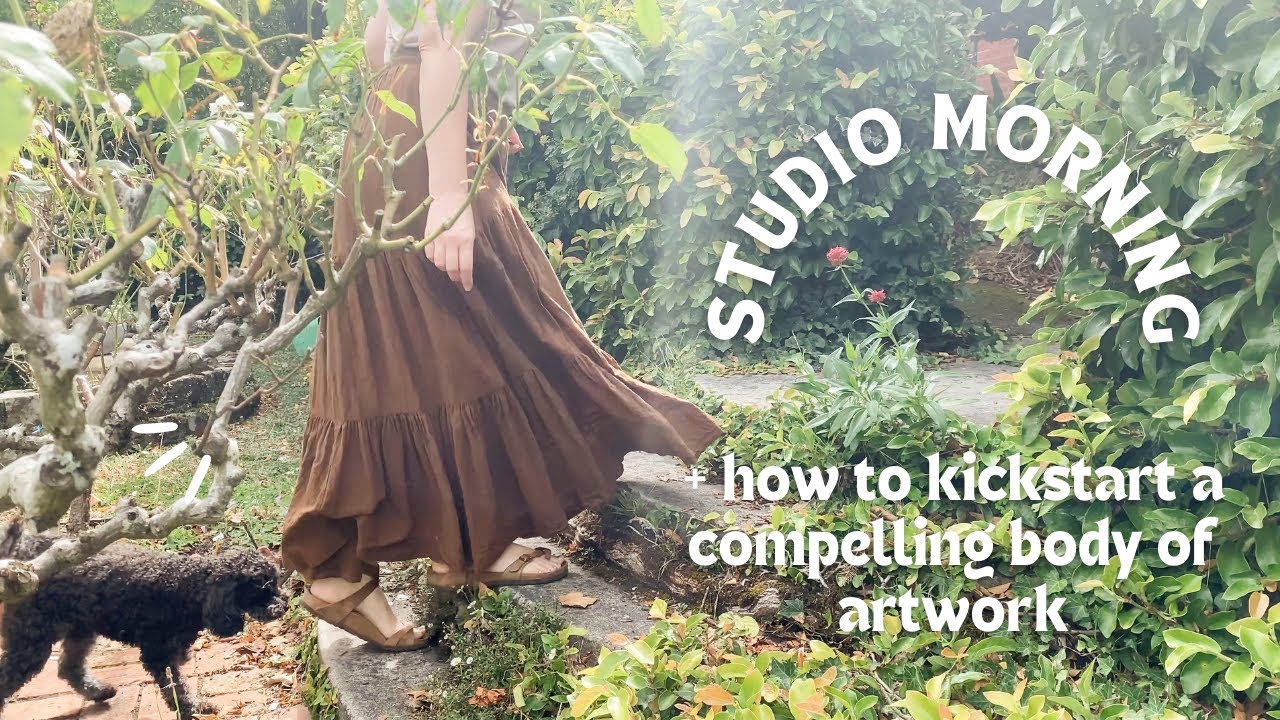 Studio Morning + How to kickstart a compelling body of artwork - YouTube