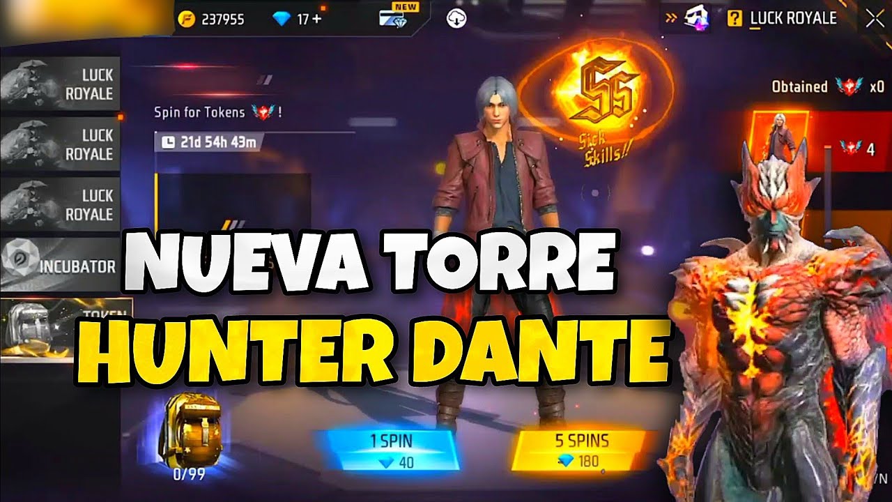 ASI LLEGA TORRE DANTE DEVIL MAY CRY 5 NUEVA TRANSFORMACIÓN A FREE FIRE - YouTube