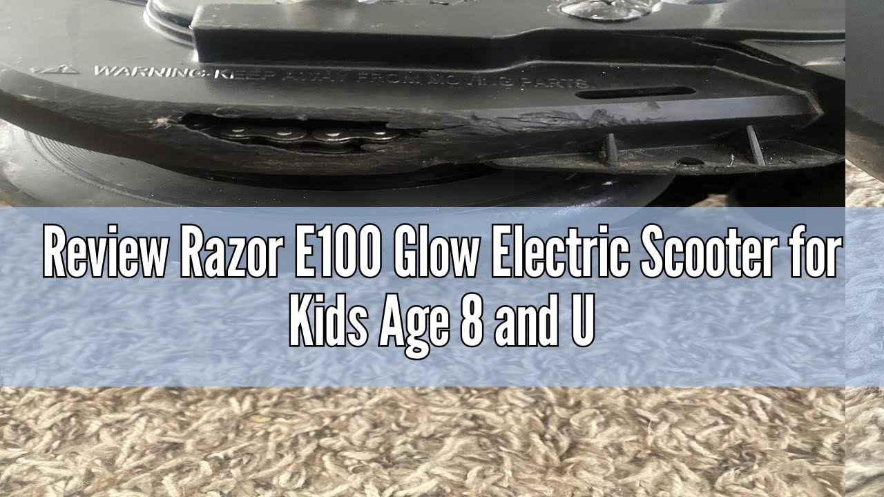 Review Razor E100 Glow Electric Scooter for Kids Age 8 and Up, LED ...