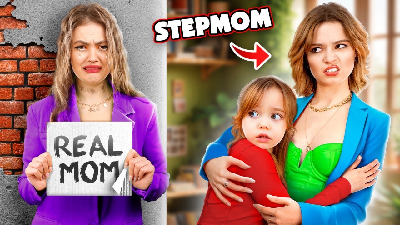 Real Mom vs Adoptive Mom! Poor Dad Became Rich - YouTube