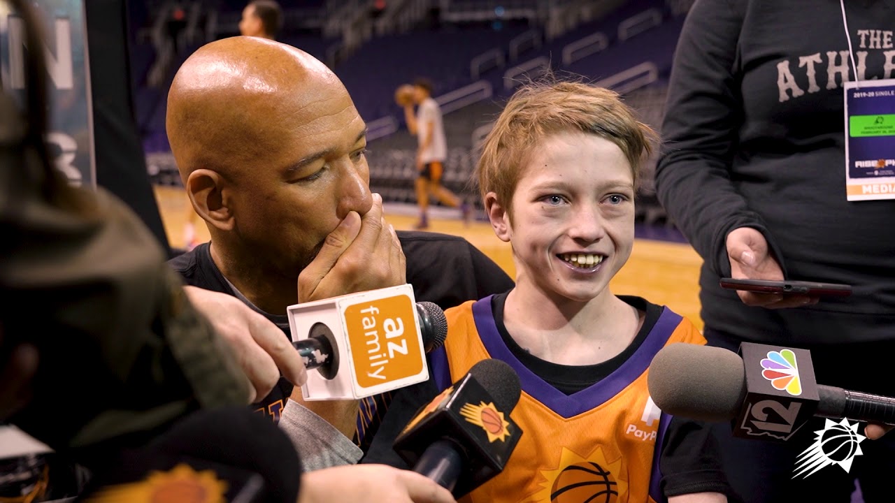 Nathan Garcia visits the Phoenix Suns from Australia - YouTube