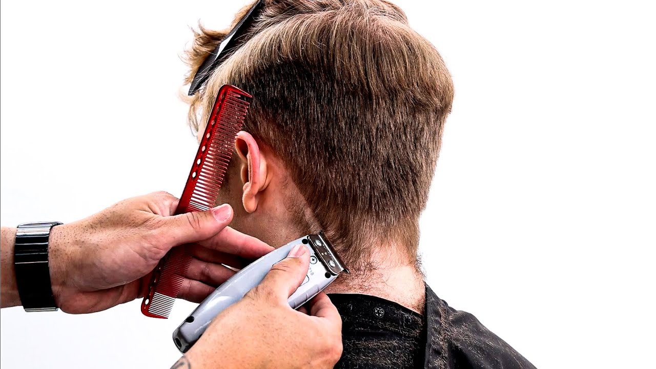 Trendy Men's Haircut Tutorial - YouTube