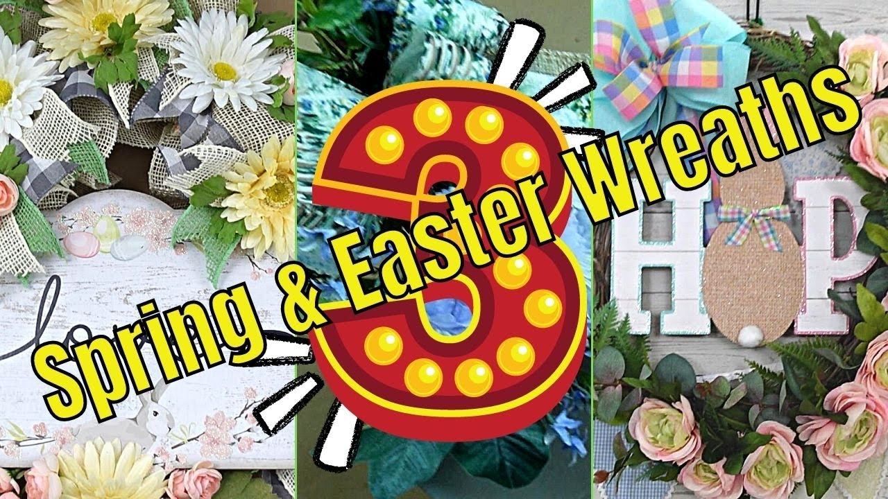 How To Make Beautiful Cottage Spring Decor - Wreaths From Dollar Tree ...