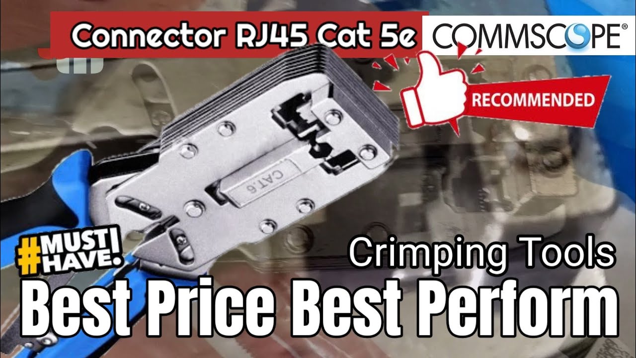 CARA CRIMPING RJ45 CAT5E | BEST PRICE CRIMPING TOOLS - YouTube