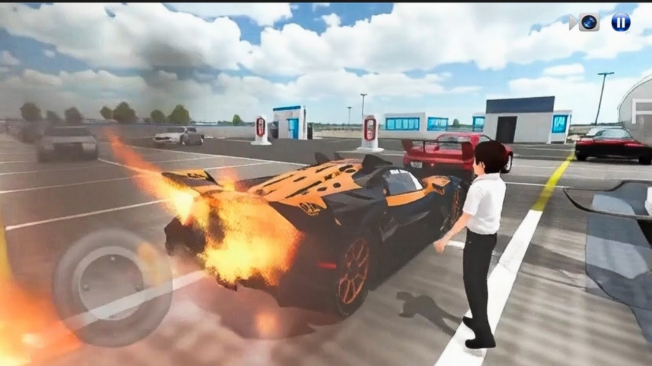 Supercar Lift Challenge at Gas Station | 3D Driving Class 2 | GaMiNg ...
