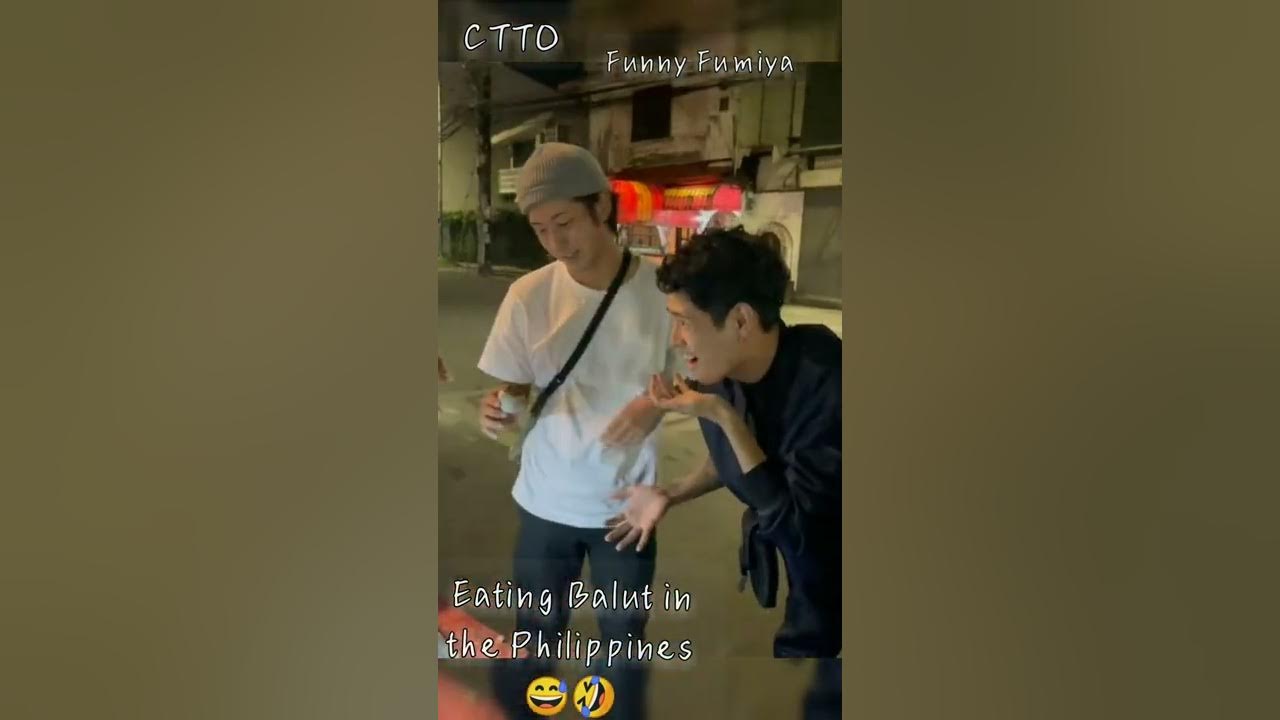 FUNNY FUMIYA SANKAI EATING BALUT CHALLENGE WITH HIS JAPANESE FRIEND - YouTube