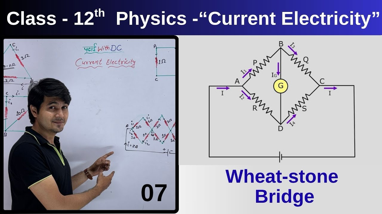 Class - 12th | Physics | Current Electricity - 07 | Wheat-stone Bridge ...