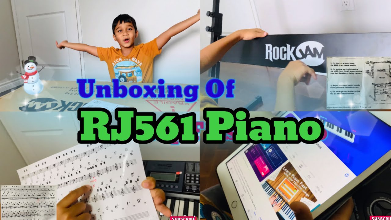 Unboxing of RockJam RJ561 piano /61 key digital Keyboard 🎹/Affordable ...