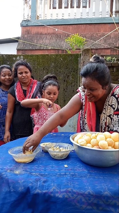 Funny Fuchka Challenge With Family 🤣#funny #youtube #youtubeshorts # ...