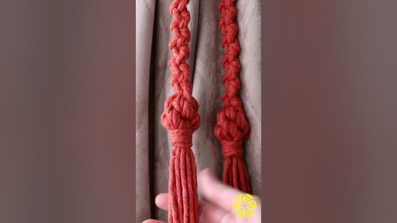 Prendedor de Cortina em Macramê!Tutorial👆#macrame #macramepassoapasso #tutorialmacrame - YouTube
