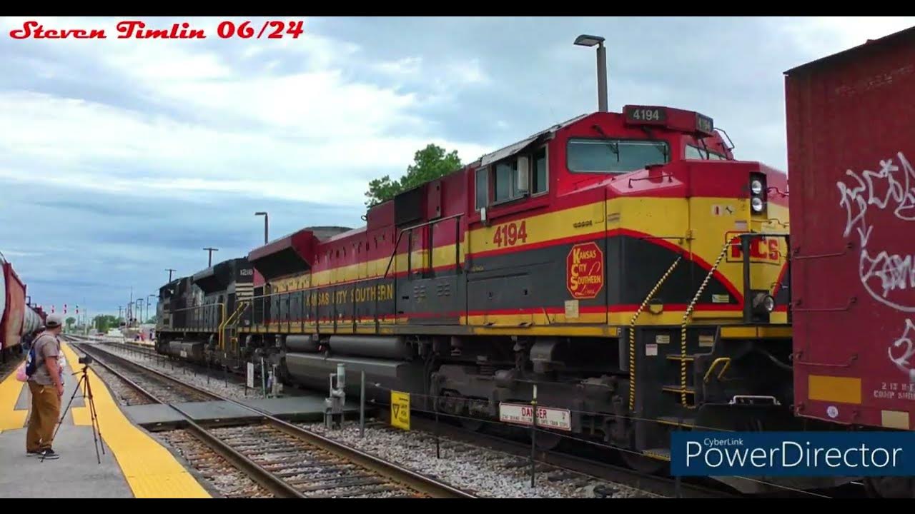4K/HDR Franklin Park IL Railroad Daze 2024 NS 1218 KCS 4194 train railroad locomotive rail - YouTube